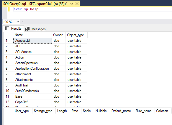 Basics of stored procedure in SQL Server Management Studio
